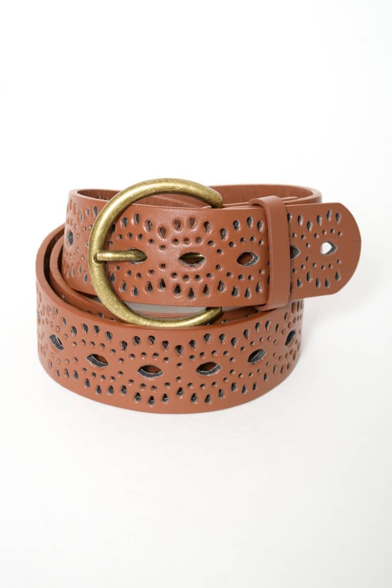 Brown Eyelet Bohemian Belt | Simplicity by Shelyn - The Unique Boutique ...