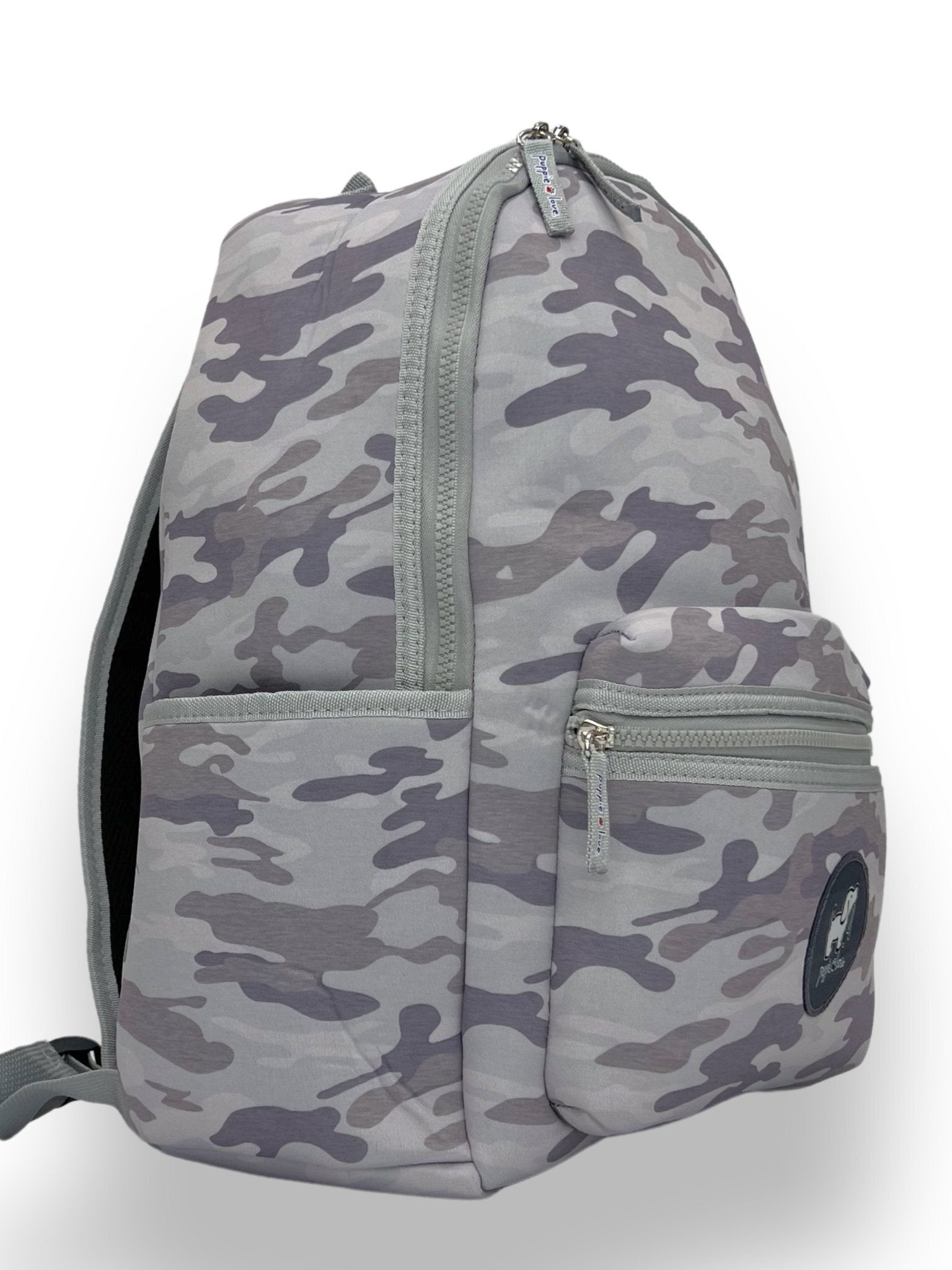 Puppie Love Grey Camo Backpack | Simplicity by Shelyn - The Unique ...