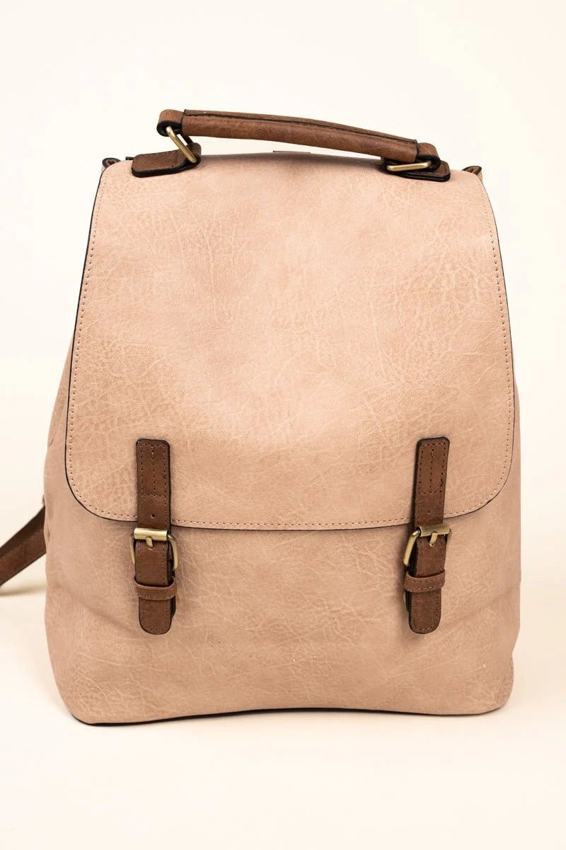 Camel Convertible Backpack Satchel | Simplicity by Shelyn - The Unique ...